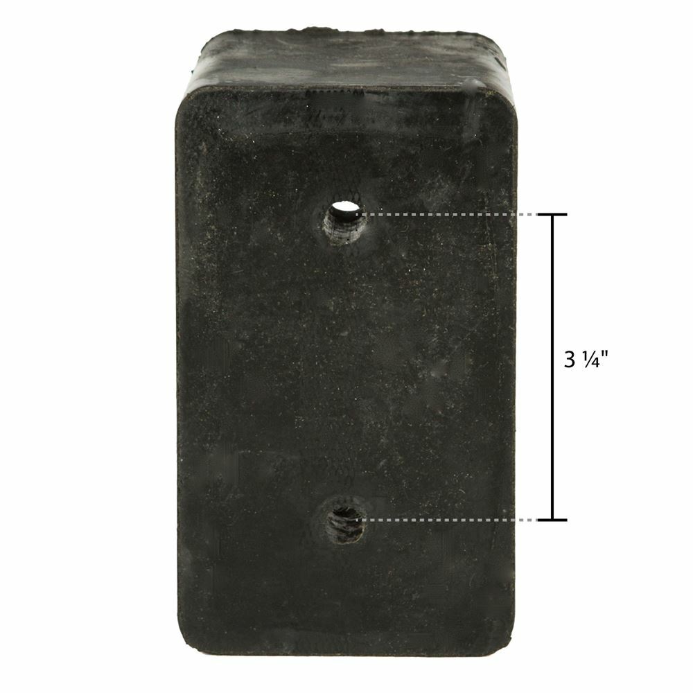 6" Deep Molded Rubber Trailer Bumper - 3-1/2" H x 3-1/2" W | eBay