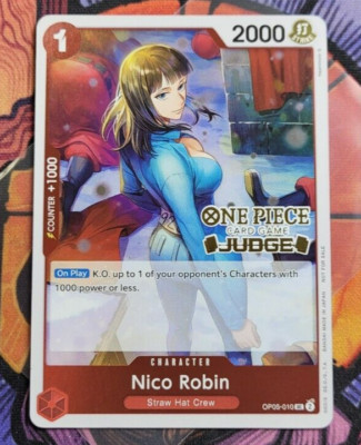 Nico Robin OP05-010 Judge Holo Tournament Promo One Piece Card English ...