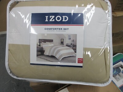 IZOD, AMERICAN RUGBY Comforter Set 2 Pillow Sham FULL SIZE SET BRAND ...