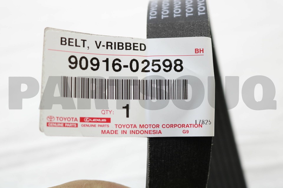9091602598 Genuine Toyota BELT, V(FOR FAN & ALTERNATOR) 90916-02598 | eBay