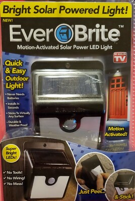 Ever Brite Motion-Activated Outdoor Solar LED Light As Seen On TV | eBay