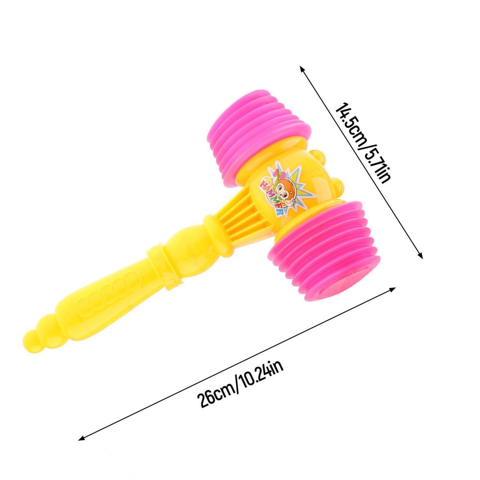 10.2 Inch Plastic Plastic Squeaky Hammer Whistle Musical Toy for Kids ...