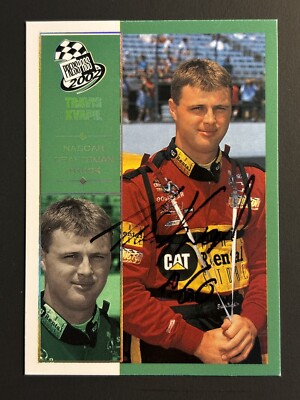 TRAVIS KVAPIL 2001 PRESS PASS #P59 * AUTOGRAPHED NASCAR RACING CARD | eBay