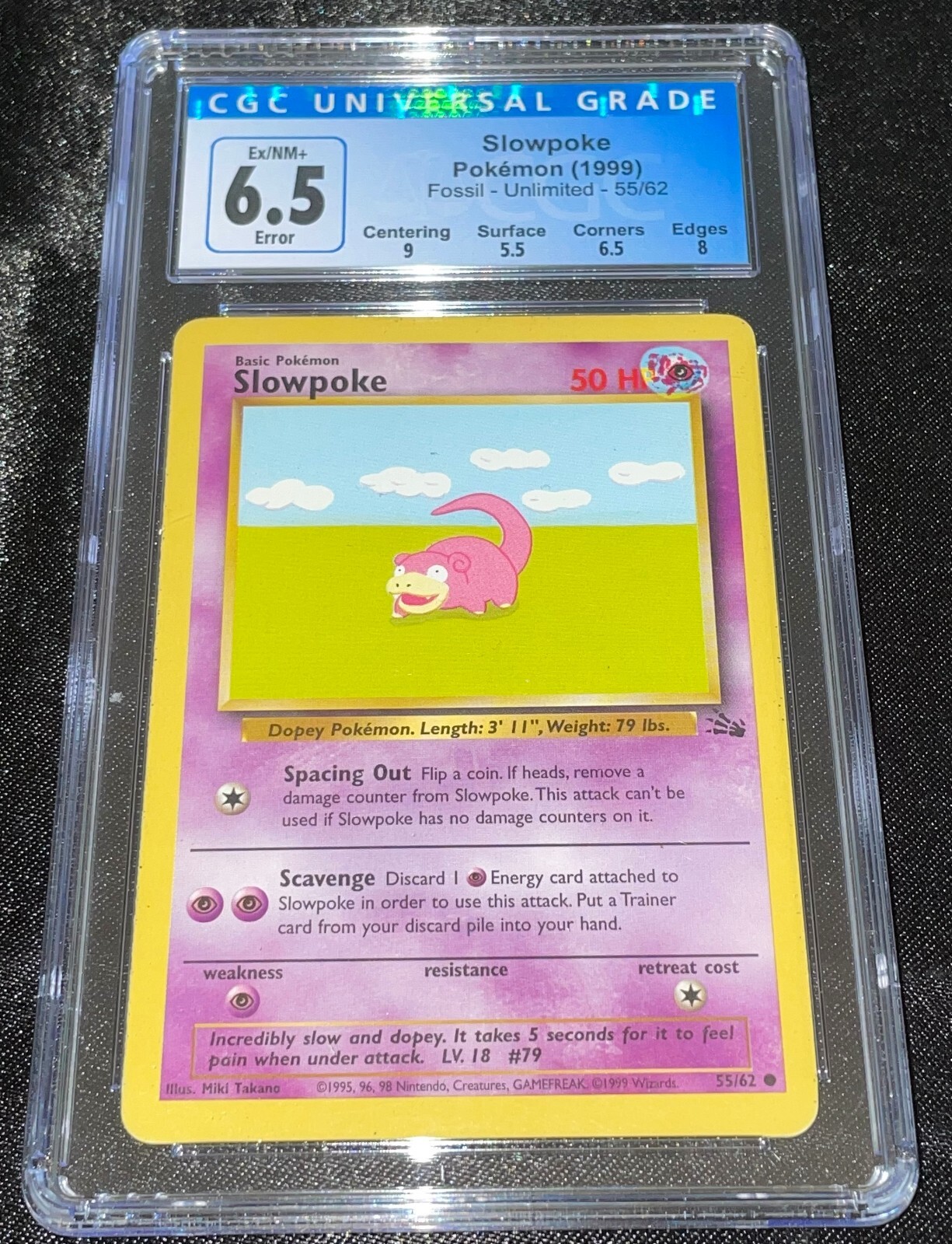 Slowpoke Printer Hickey Error - Fossil - 55/62 - Pokemon Card | eBay