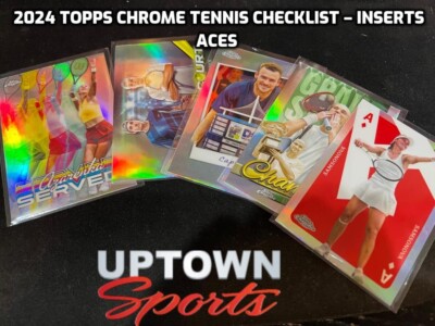 2024 Topps Chrome Tennis Checklist – Inserts Aces Checklist | eBay