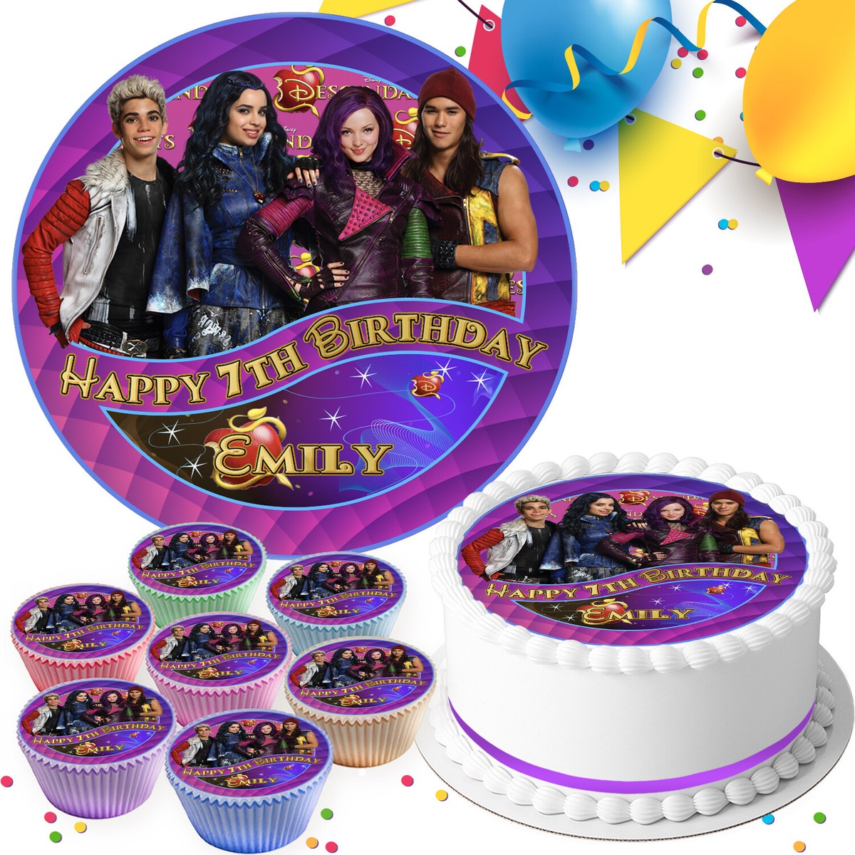 Rise Of Red Descendants Cake Topper Descendants Cake Topper DESCENDANTS ...