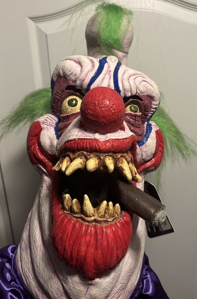 Big Boss Clown Mask 2003 Halloween Evil Cigar Smoking Bump In The Night ...