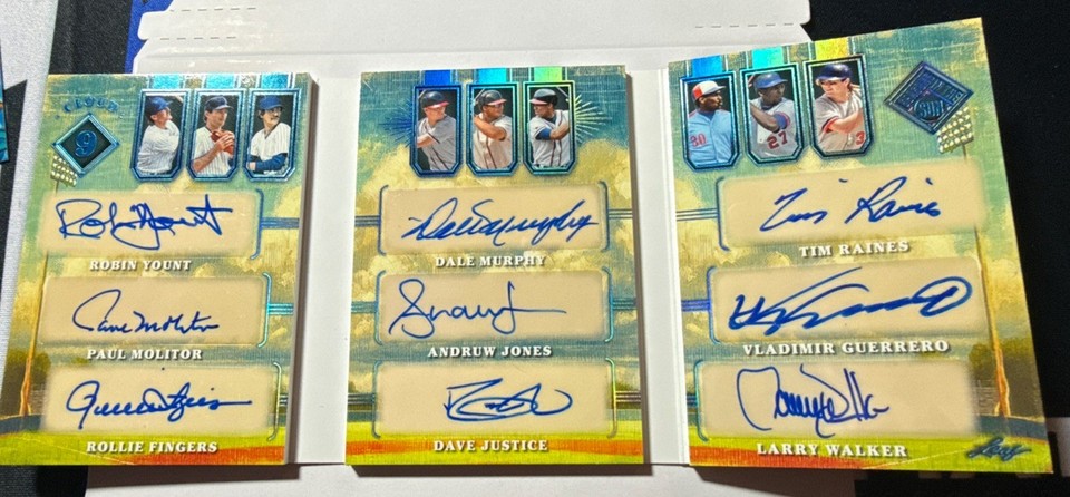 2025 Leaf Seasons In The Sun Baseball Cloud 9 Player Auto Booklet 2/4 ...