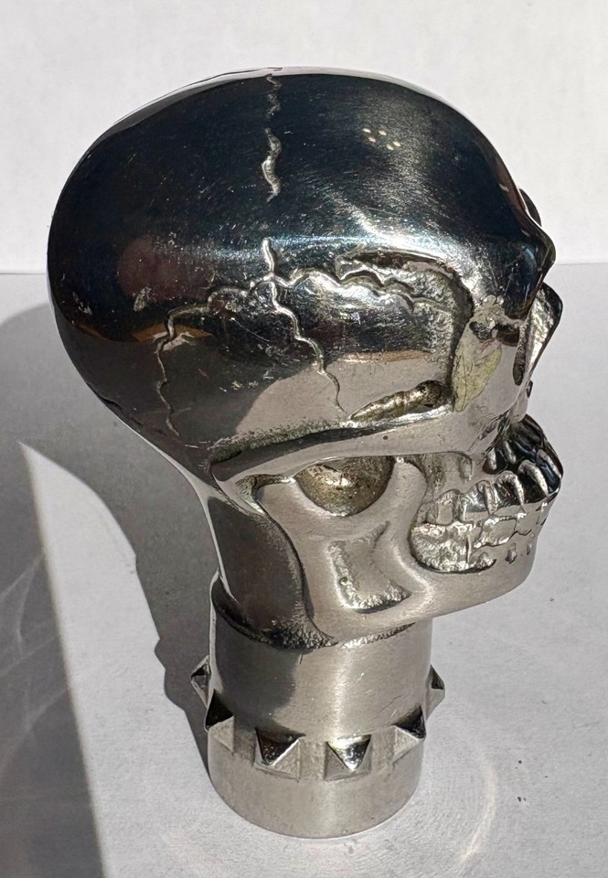 Vintage Steel Skull Gear Shift Knob Walking Stick / Cane Handle | eBay