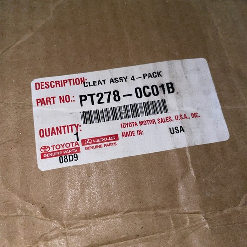 New Toyota Tundra Cleat Assy 4-Pack PT278-0C01B 2007-2014 OEM Genuine ...