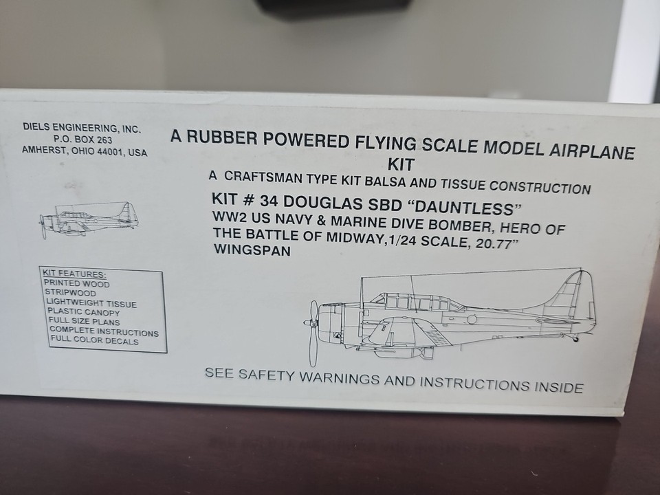 Diels Engineering #34 Douglas Sbd Dauntless Balsa Kit | eBay