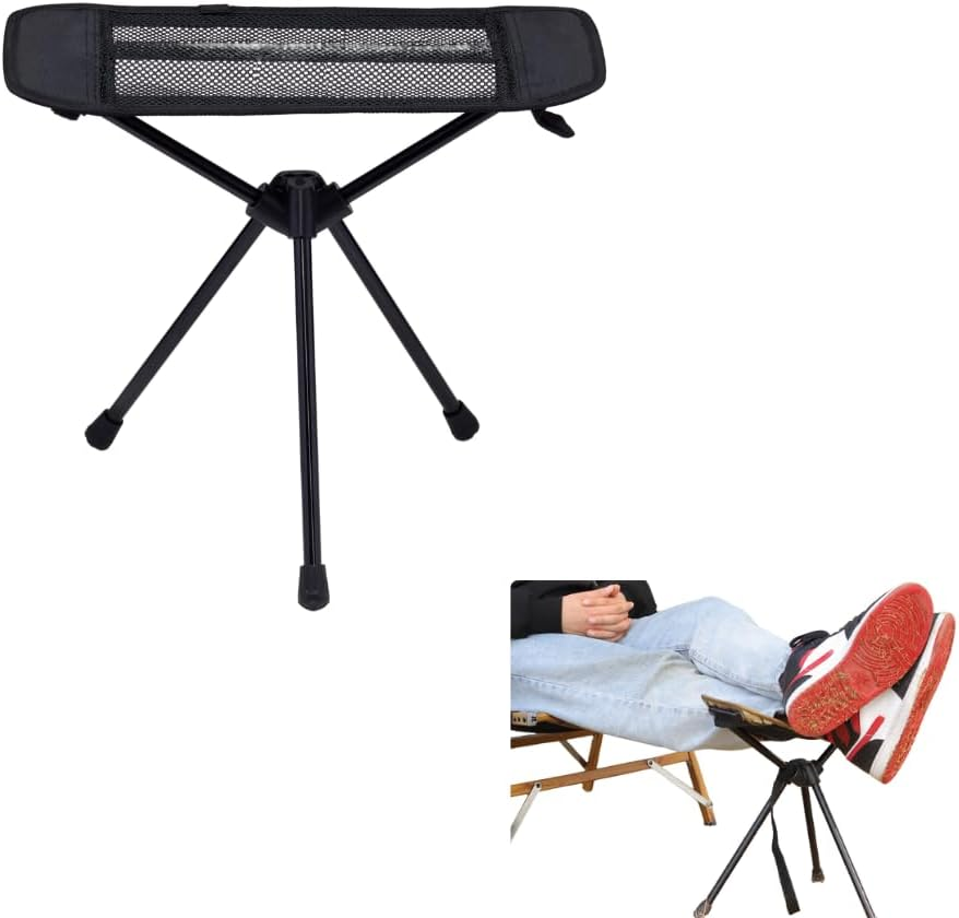 Universal Camping Chair Foot Rest, Freestanding and Folding Design with ...