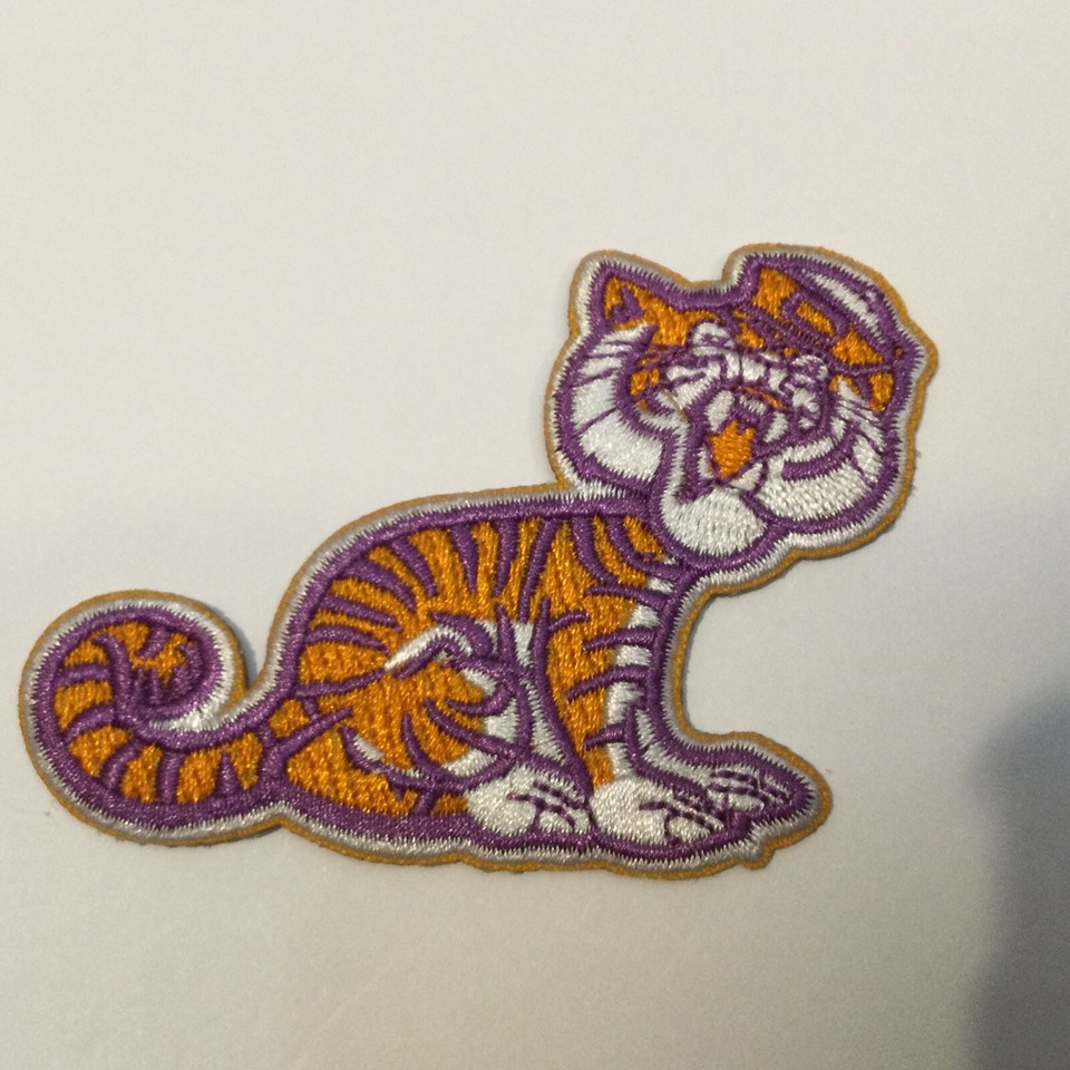 Clemson University tigers VINTAGE EMBROIDERED IRON - Sew ON PATCH 3" | eBay