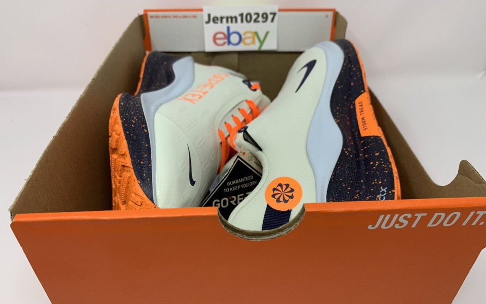 New Men's Nike ReactX Infinity Run 4 GTX Low "Sea Glass" Purple Ink # ...