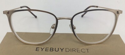 Eyebuydirect Shimmer 52-17-140 C2 Golden Metal Eyeglasses FRAMES ONLY ...