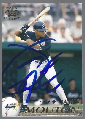 1995 Pacific Crown Collection #191 James Mouton IP autograph signed ...
