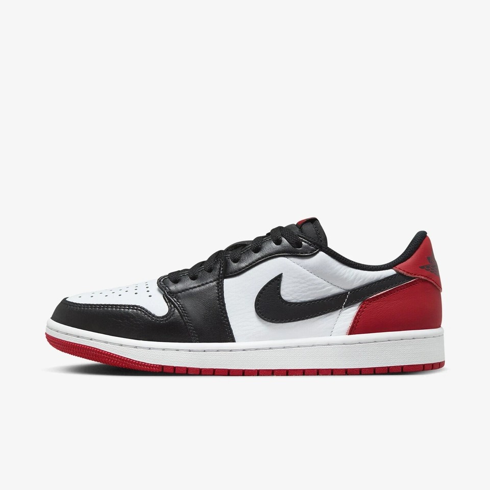 Air Jordan 1 Low OG Retro Black Toe Chicago Red Men's | Size 8 - 13 | eBay