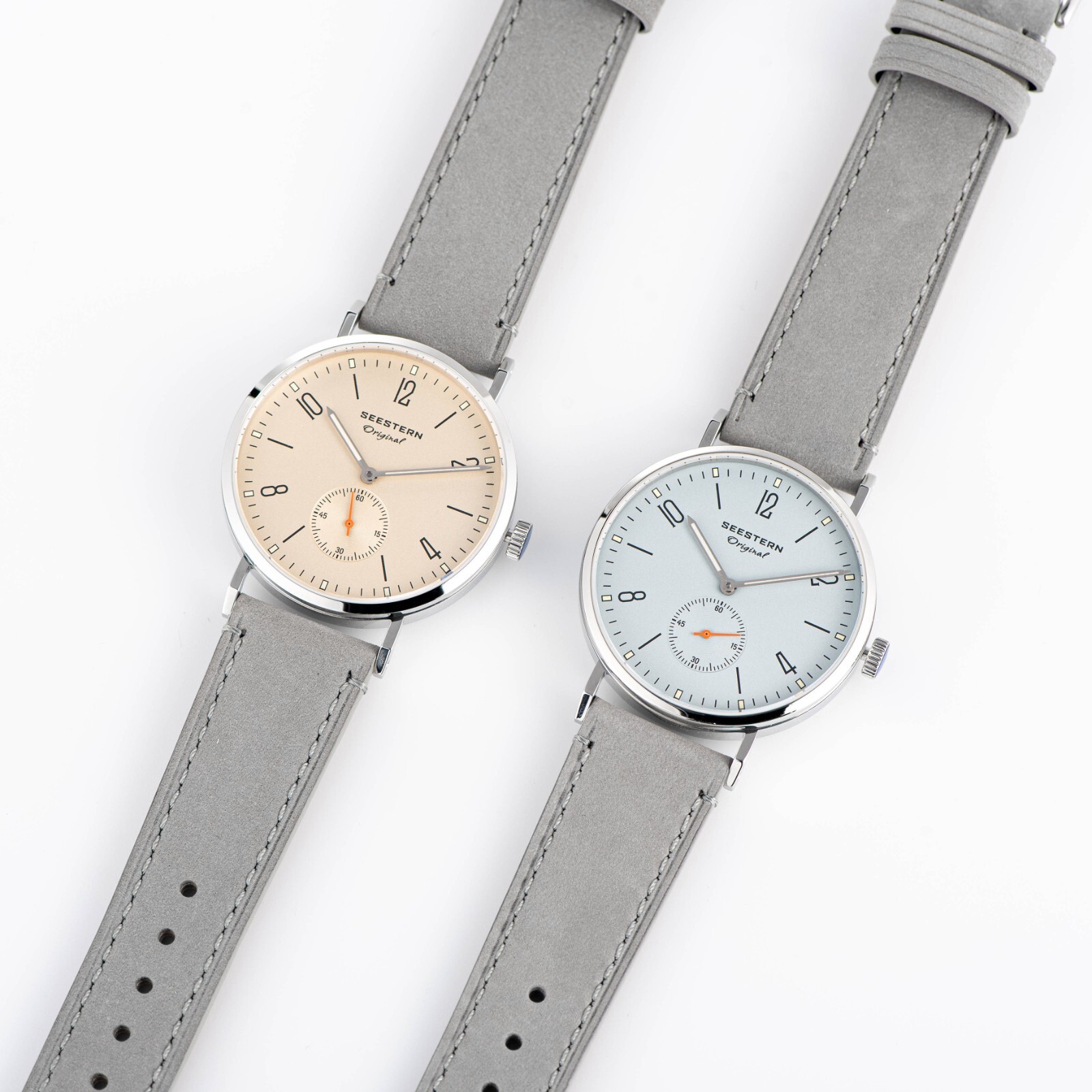 SEESTERN Small Seconds, Seagull ST17, Blue, Sapphire, Display ...