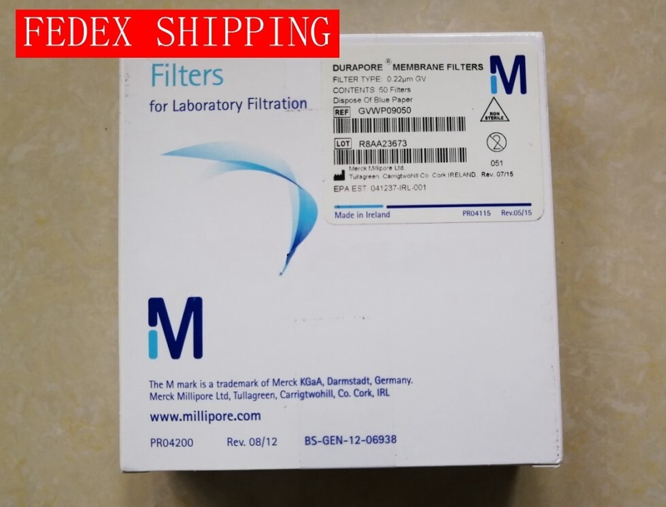 50pcs/box GVWP09050 0.22um polyvinylidene fluoride PVDF filter membrane ...