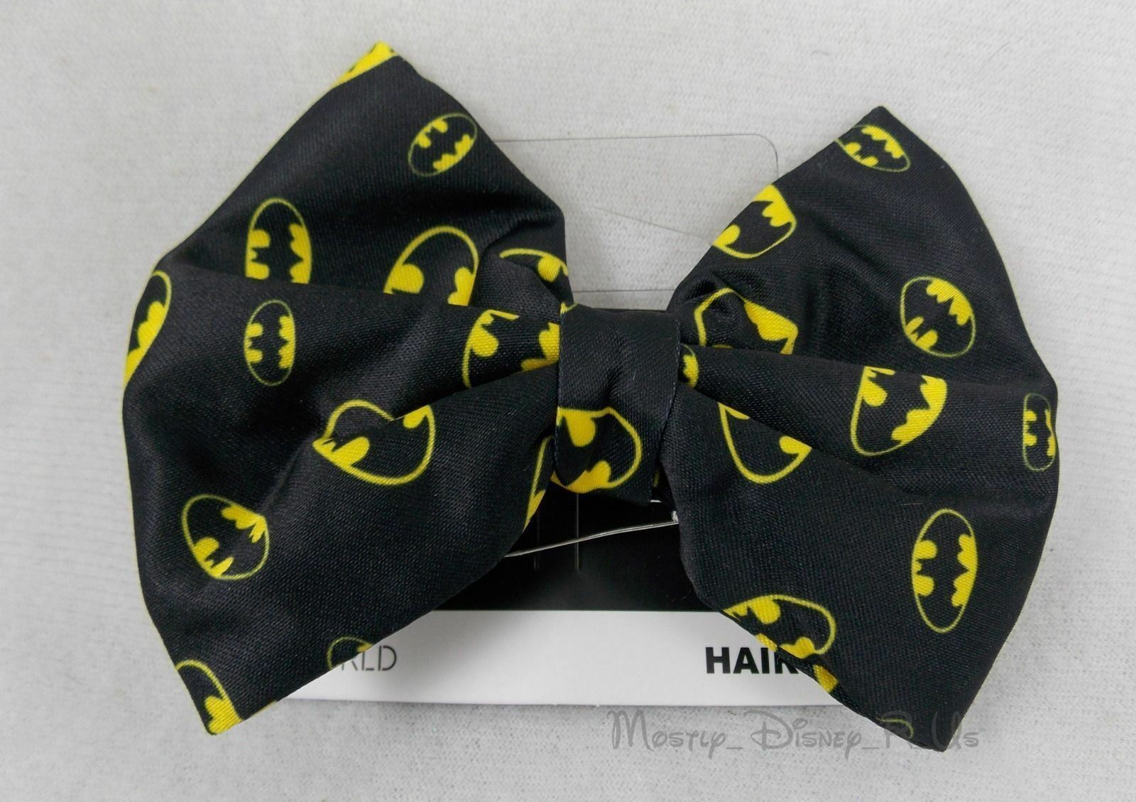 New DC Comics Batman Ribbon Bow Tie Clip-On Barrette Hair Pin Costume ...