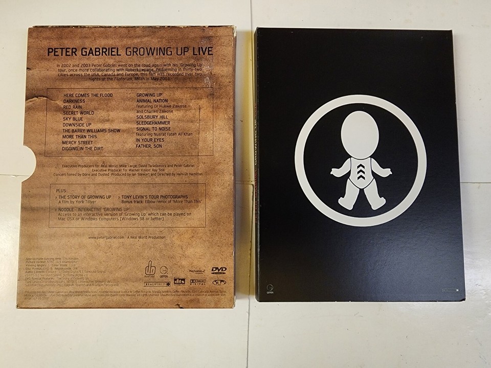 Peter Gabriel - Growing Up Live (DVD, 2003, Special Packaging: Digi ...