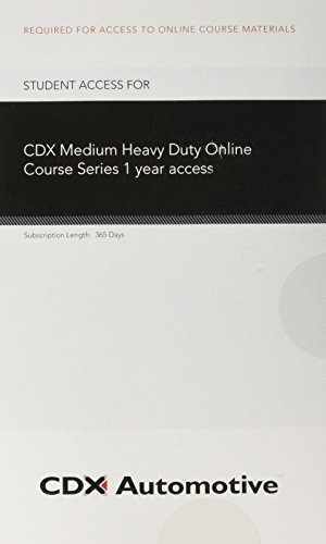 CDX Medium/Heavy Vehicle (1-Year): 2014 - Hardcover, by CDX Automotive ...
