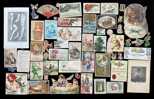 Lot of 55 Victorian Trade Cards and Miscellaneous Ephemera | eBay