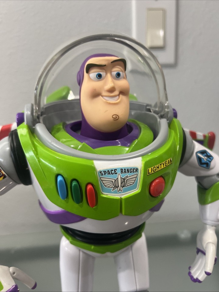Buzz Lightyear Toy Story Talking Disney Pixar Action Figure Thinkway 12 ...