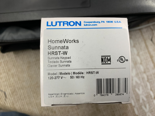 Lutron Homeworks HRST-W4B-WH 4 Button Sunnata Keypad | eBay