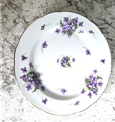 (4) Rossetti "Spring Violets" 10 Inch Dinner Plates hand painted | eBay