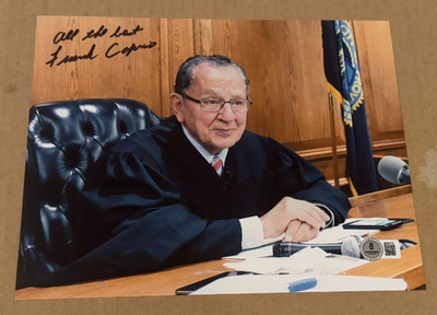 FRANK CAPRIO SIGNED CAUGHT IN PROVIDENCE 8X10 PHOTO BECKETT COA HAND ...