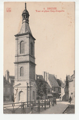 DECIZE - Nievre - CPA 58 - La Tour et place Guy Coquille | eBay