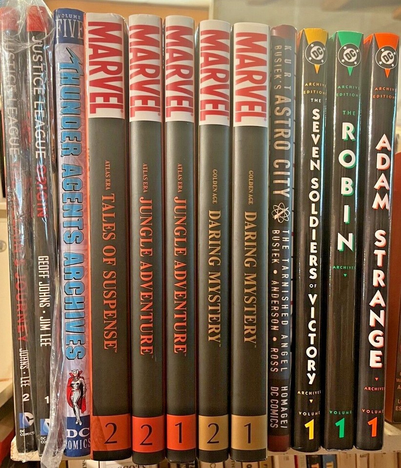 DC ARCHIVE EDITIONS & MARVEL MASTERWORKS & THUNDER AGENTS: Hardcovers ...