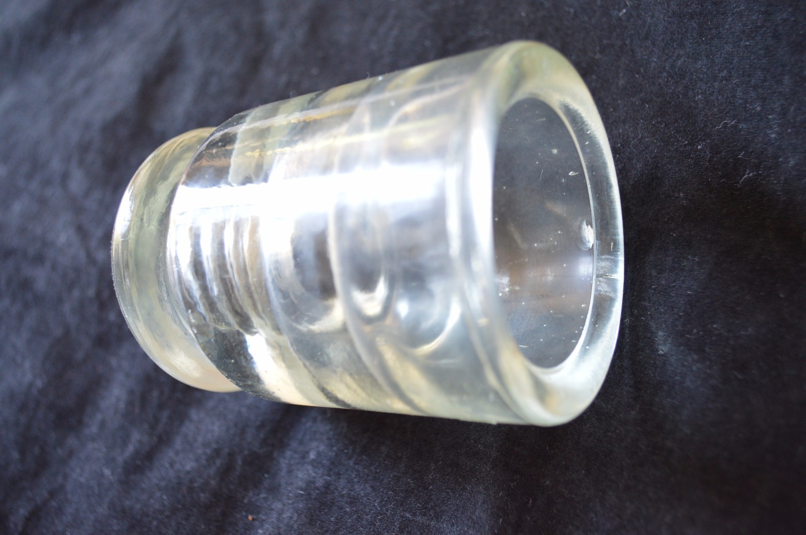 Vintage Clear Hemingray Glass Insulator 47-41 C.S.A 1 wire groove & 1 ...