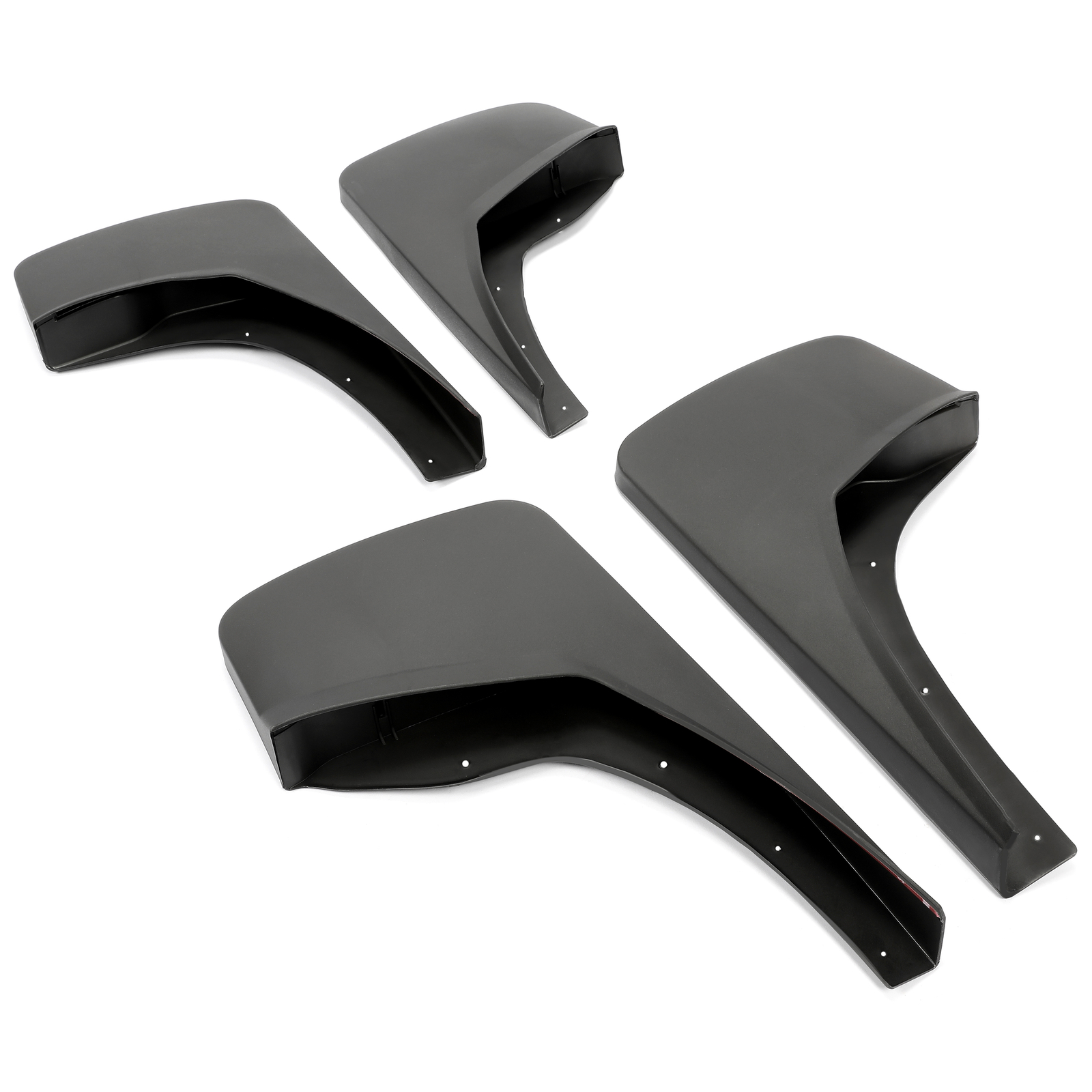 For 14-19 GMC Sierra 22894860 Front & Rear Black Grain Molded Splash ...
