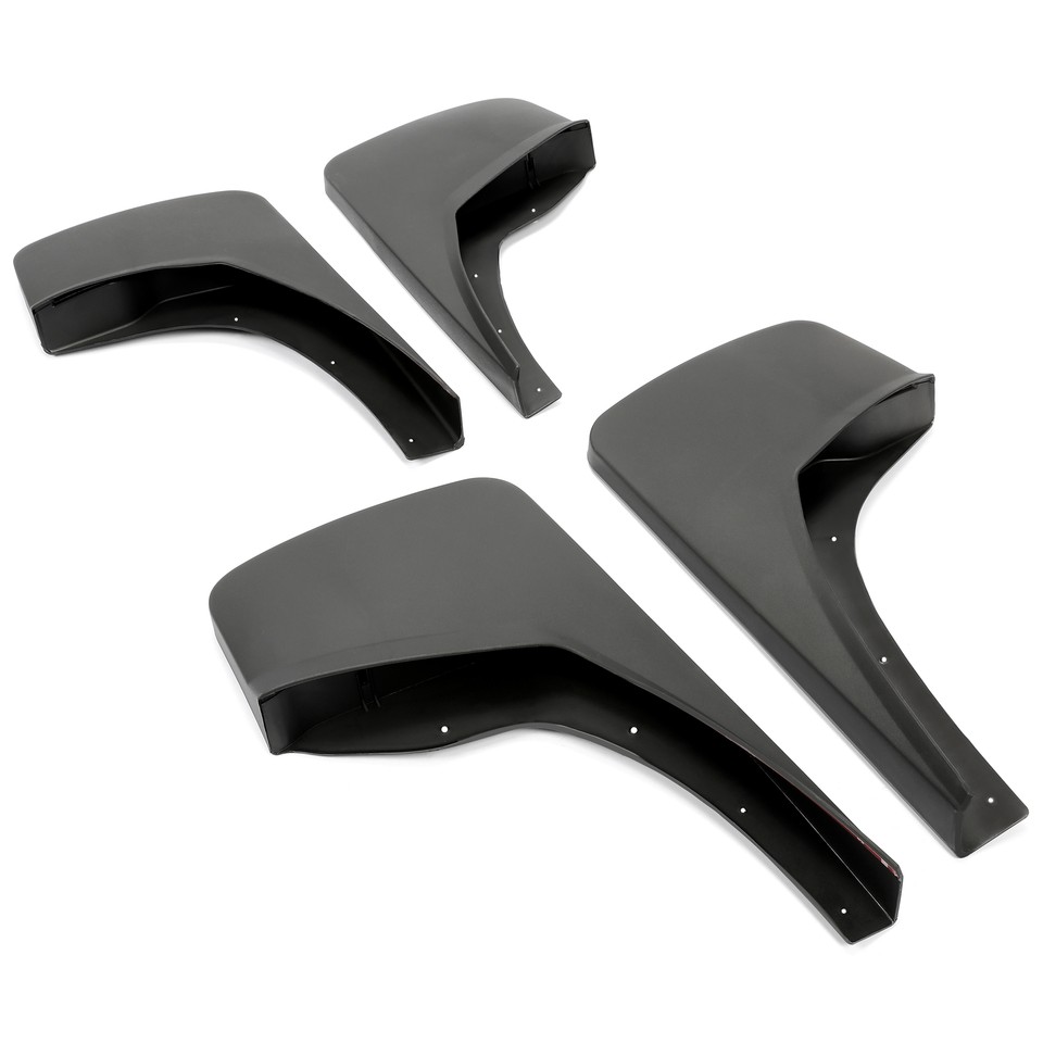 For 14-19 GMC Sierra 22894860 Front & Rear Black Grain Molded Splash ...