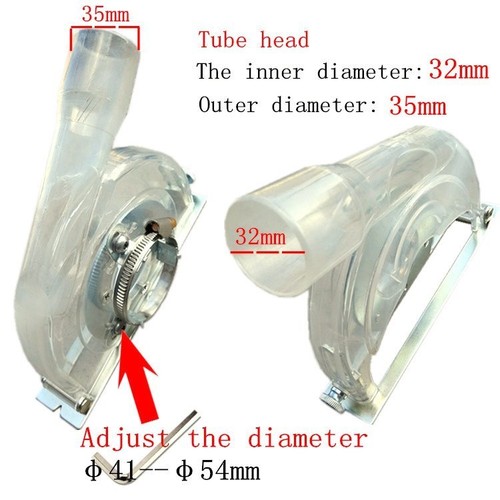 Clear Cutting Dust Shroud Grinding Dust Cover for Angle Hand Grinder 4 ...