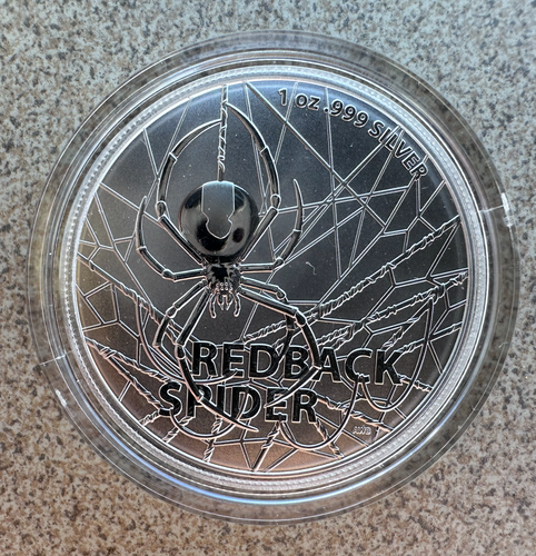 2020 Australia Red Back Spider 1 oz .999 BU silver coin in capsule | eBay