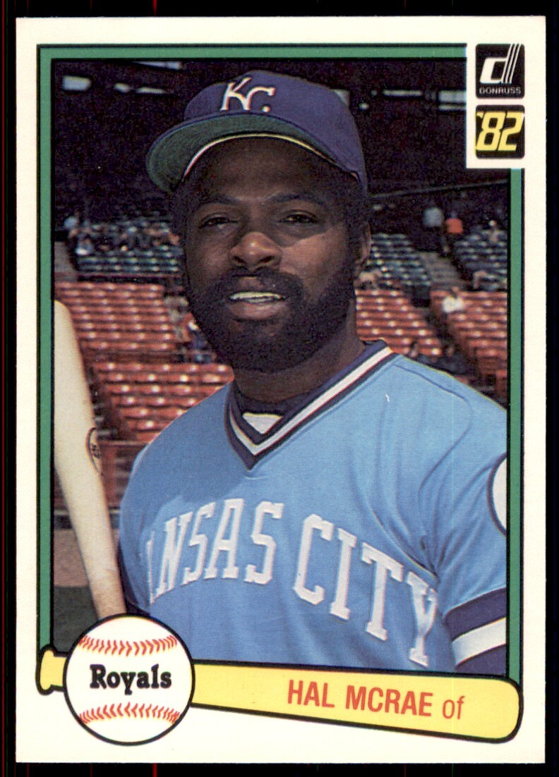 Hal McRae 1982 Donruss Card #196 Kansas City Royals | eBay