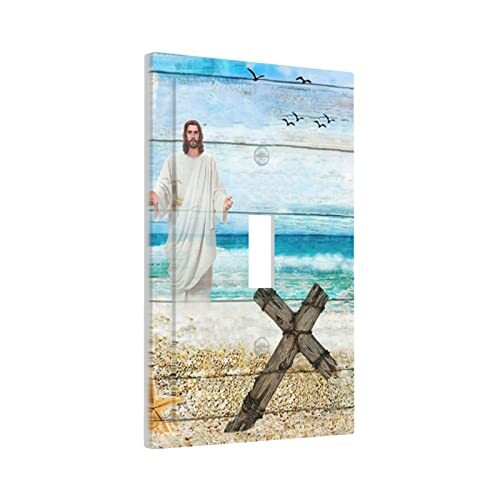 1 Gang Light Switch Plate Decorative 1 Toggle Mid-size Christ Jesus ...