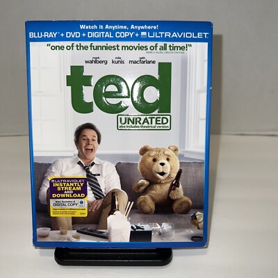 Ted (Blu-ray Disc+, 2012, 2-Disc Set, Unrated) DIGITAL COPY EXPIRED ...