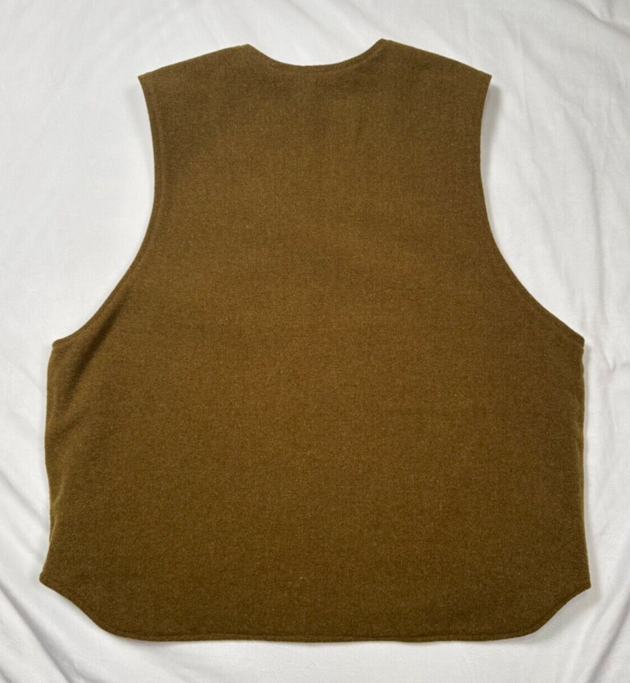 Filson X Governor Baxter Reversible Vest Dark Tan L NWT Limited Edition ...