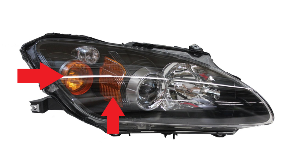 Honda S2000 AP2 OEM Amber Reflector Headlight Bezel Set | eBay