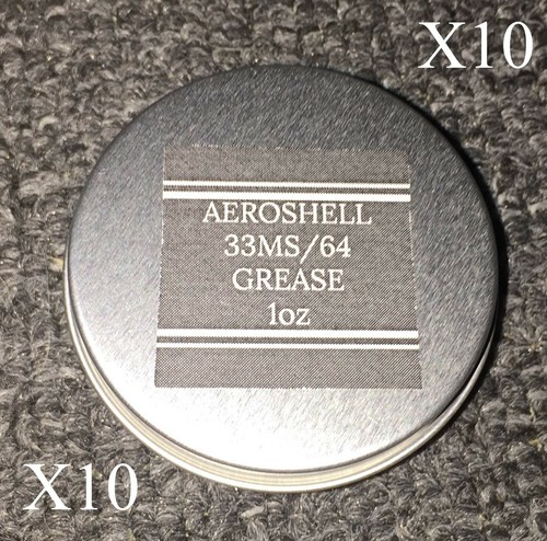 Ten AeroShell 33MS/64 Barrel & Nut Grease-Mil Spec - 1oz Jars - DEALER ...