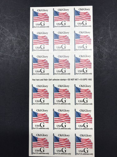 Scott# 2886a-Postage Stamps Booklet G RATE STAMP OLD GLORY MNH | eBay
