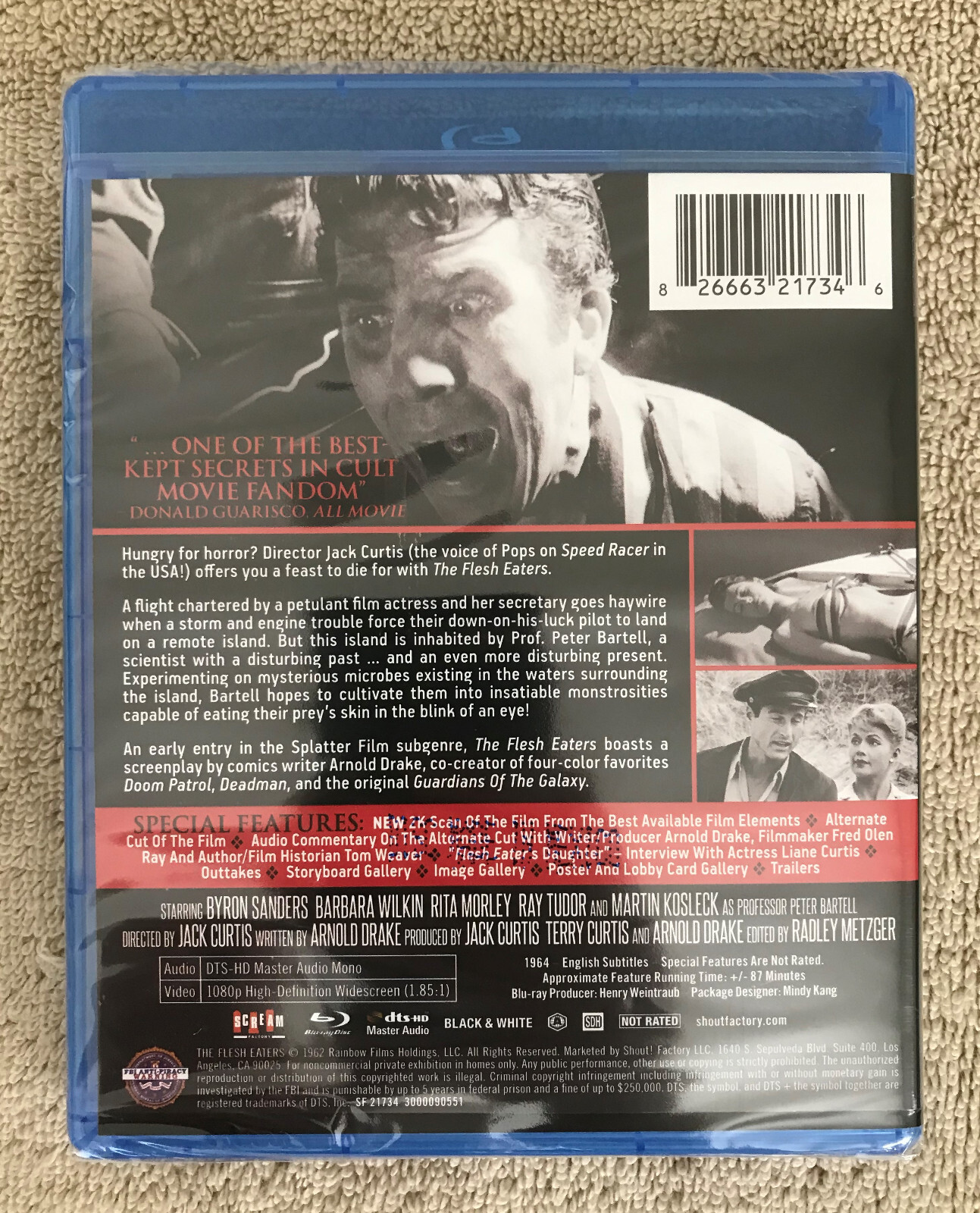 The Flesh Eaters (1964) Blu-ray Scream Factory Ltd. Ed. 60s Horror Sci-Fi NEW | eBay