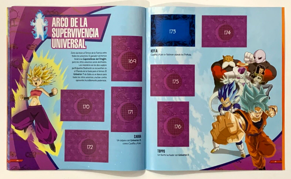 ALBUM DRAGON BALL UNIVERSAL PANINI Full Set 204/204 Stickers PERU 2023 ...
