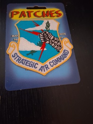 U.S. AIR FORCE STRATEGIC AIR COMMAND MILITARY UNIFORM IRON ON PATCH EE ...