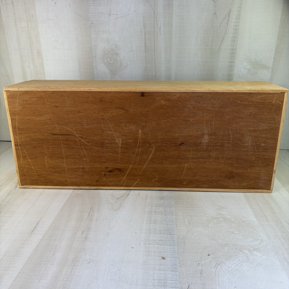 Vintage Wooden 28 Slot Napa Valley Box Company CD Holder • Can Hold 56 ...
