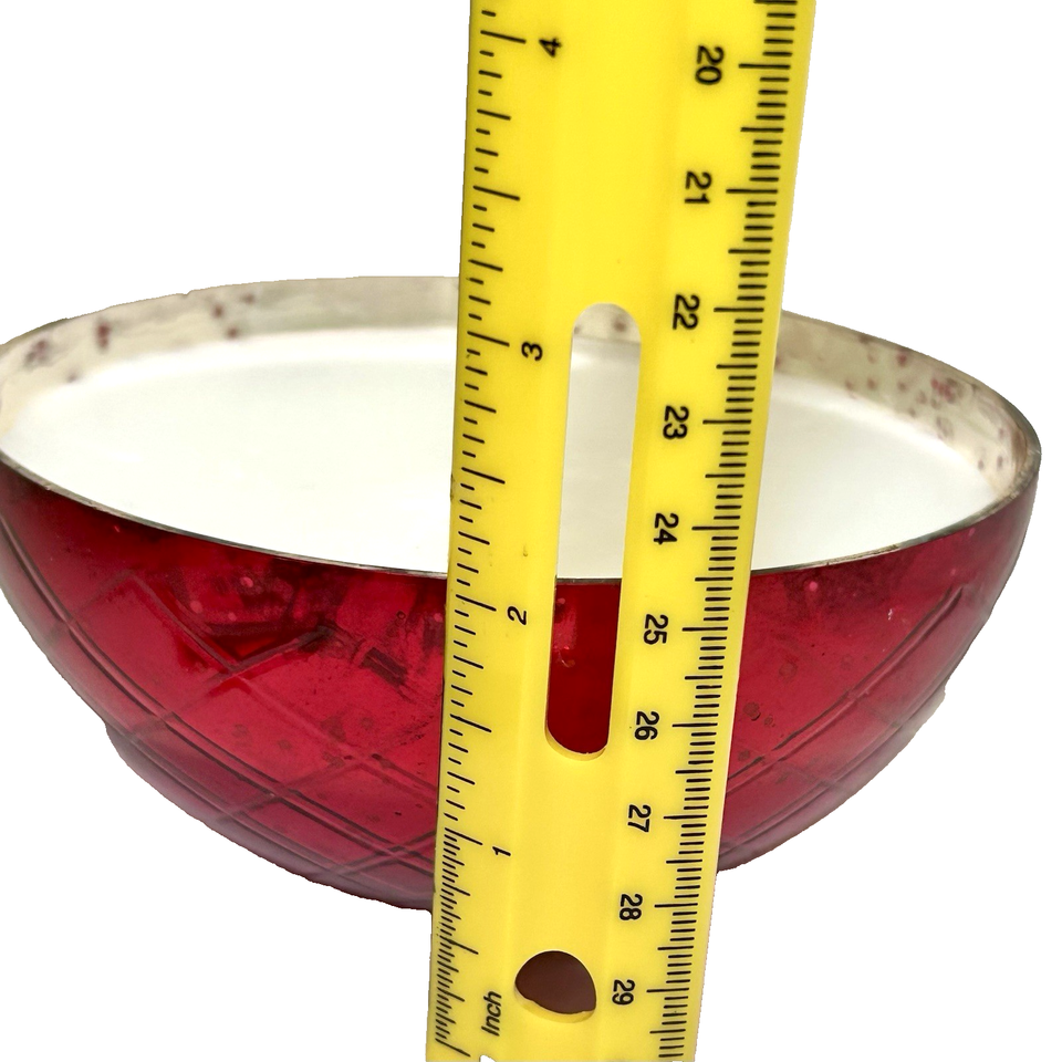 HALLMARK Ornament CANDLE 2023 RED Mercury Glass Ball Fresh Cut Pine ...